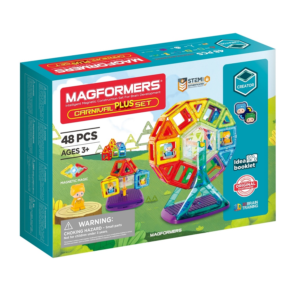 Магнитный конструктор MAGFORMERS Carnival Plus Set 48 дет. купить в ...